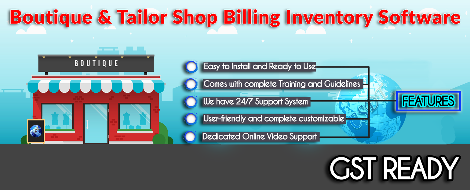 Boutique Store Billing Software | Tailor Store Billing Software